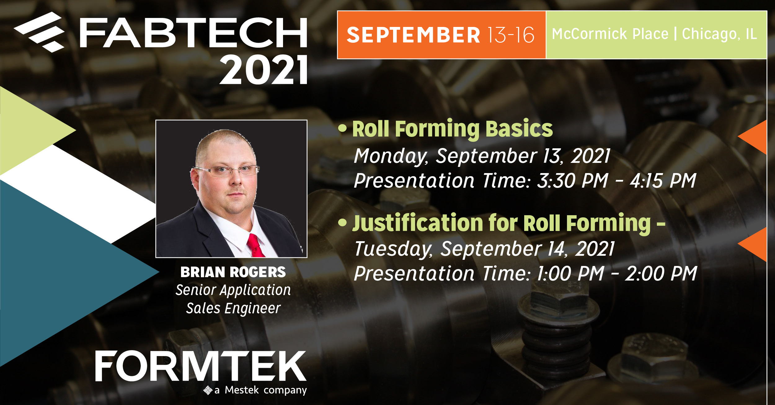 Brian Rodgers Joins Metal Fabricating and Forming Conference Panel